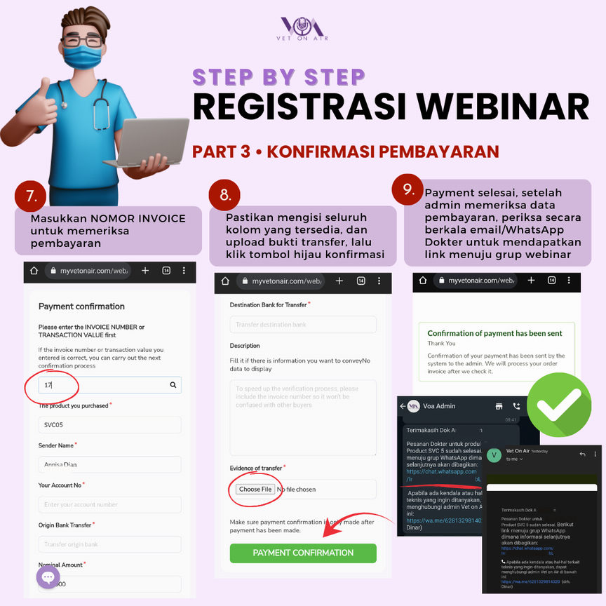 Cara Registrasi Webinar – VetOnAir.com